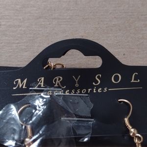 marysol | Jewelry | Brown And Gold Necklace And Earring Set New | Poshmark